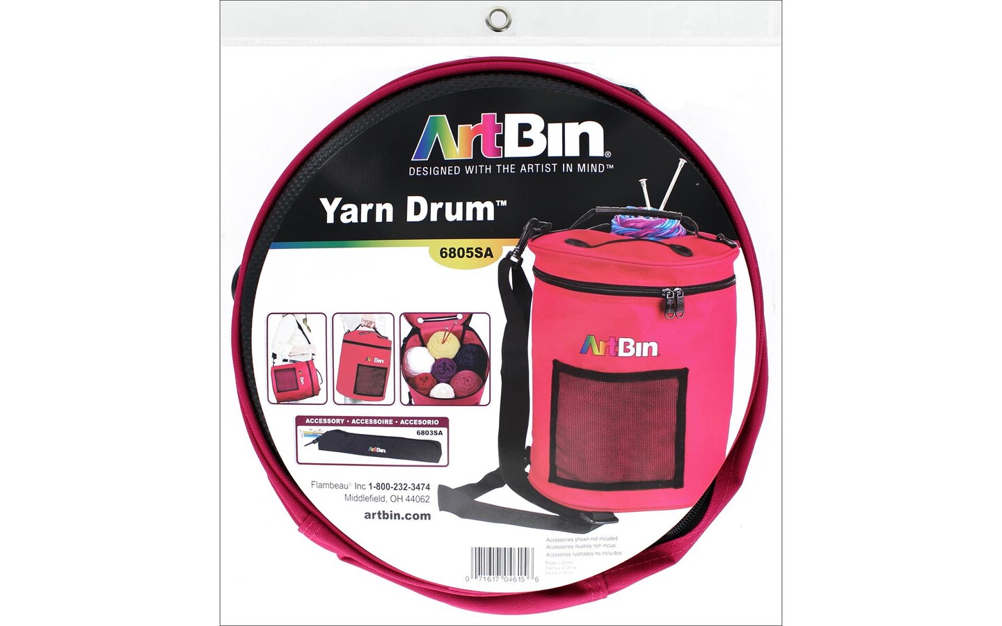 ArtBin Yarn Drum Raspberry | Michaels