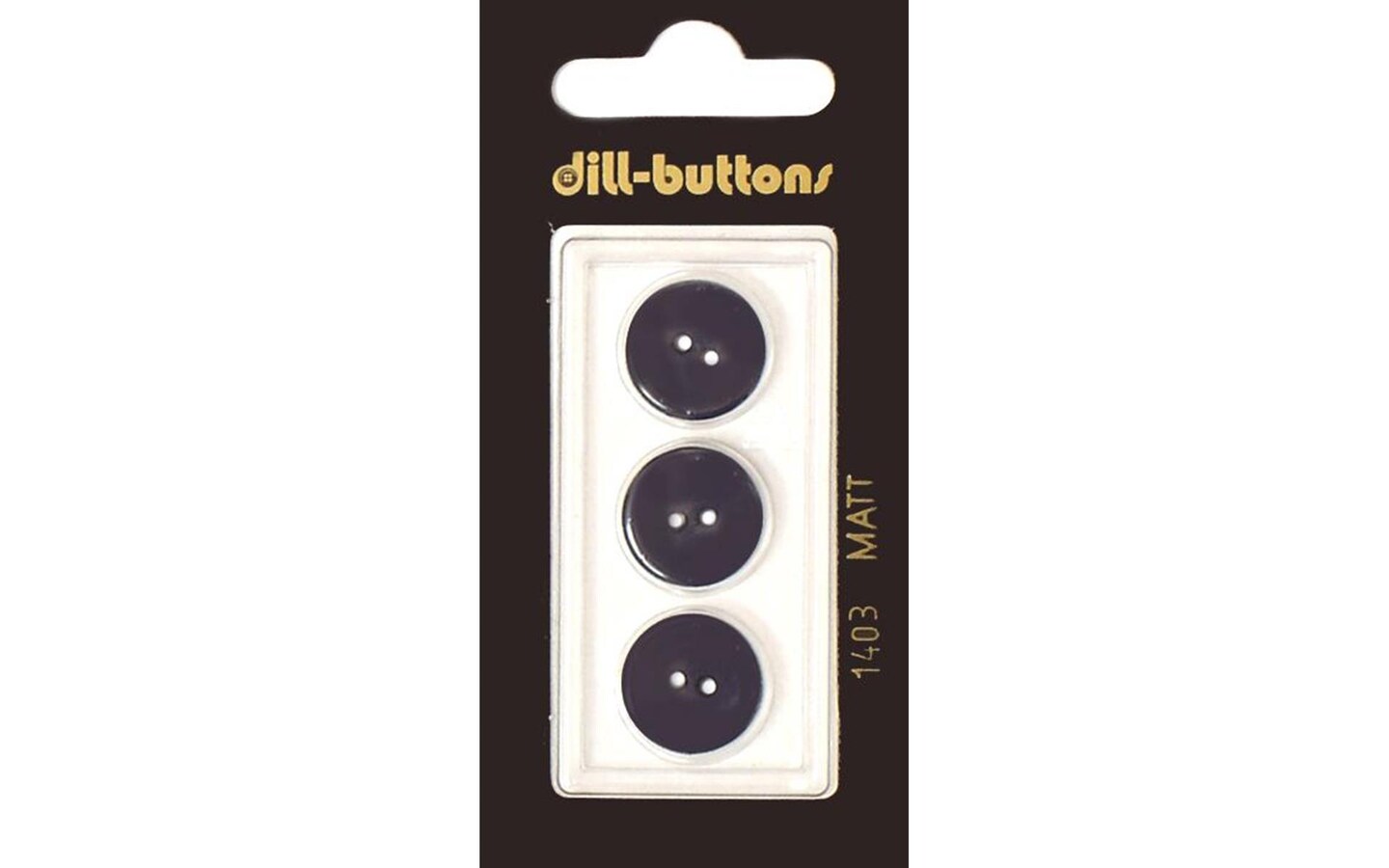 Dill Buttons 15mm 3pc 2 Hole Navy | Michaels