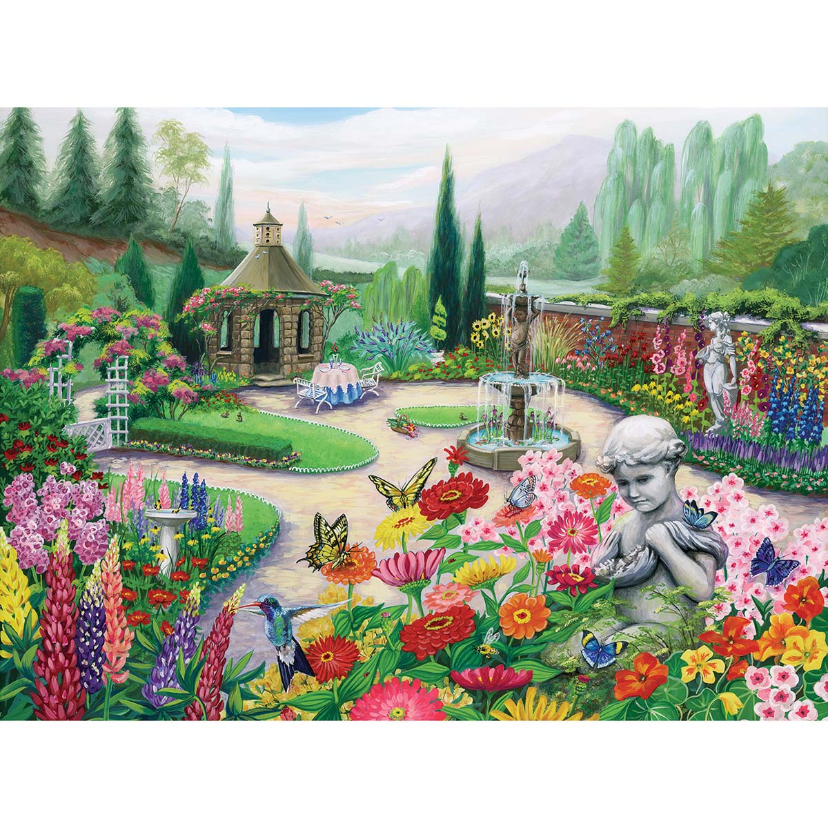 Puzzle Magic The Garden Vignette, 500 pc Jigsaw Puzzle | Michaels