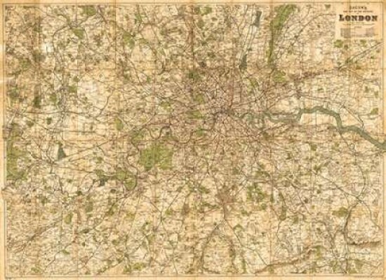 Map of London, 1902 Poster Print by George Washington Bacon - Item ...