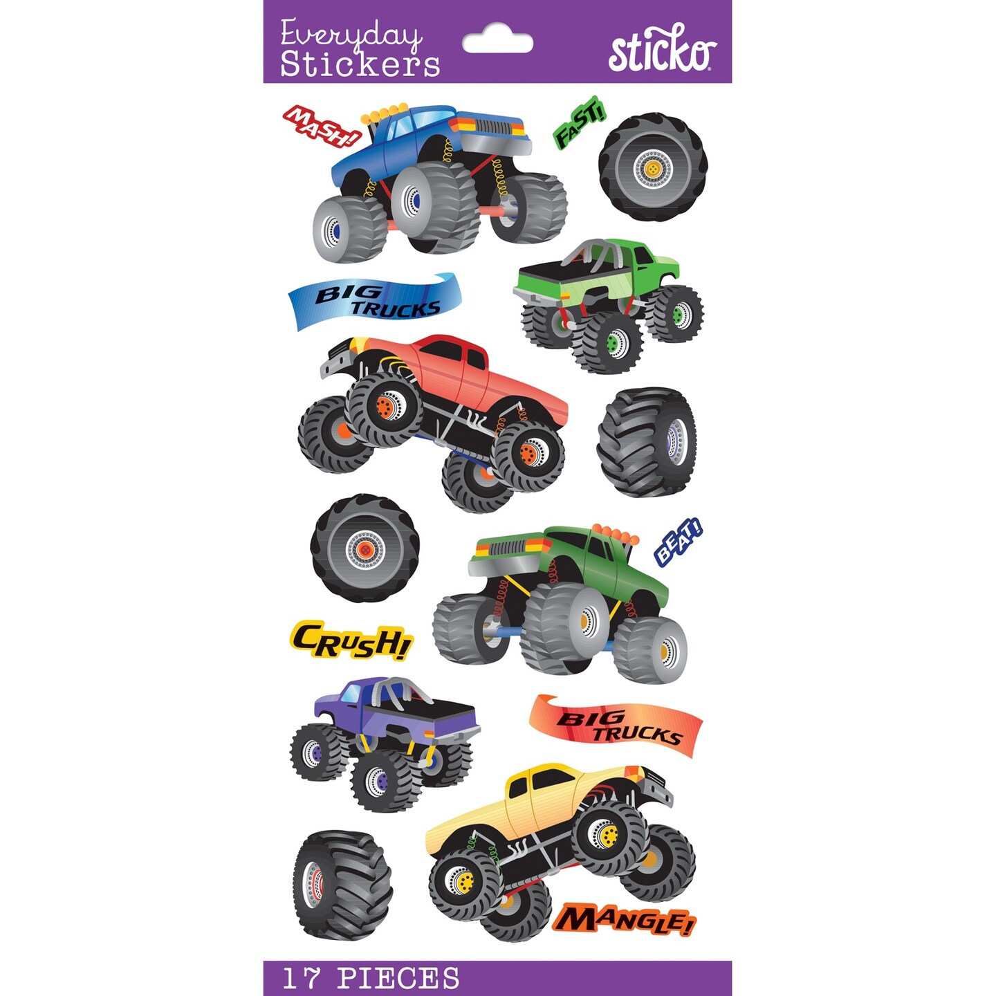 Sticko Themed Stickers-Big Trucks | Michaels