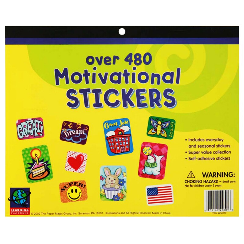 Jumbo Motivational Sticker Book, 480 Stickers | Michaels
