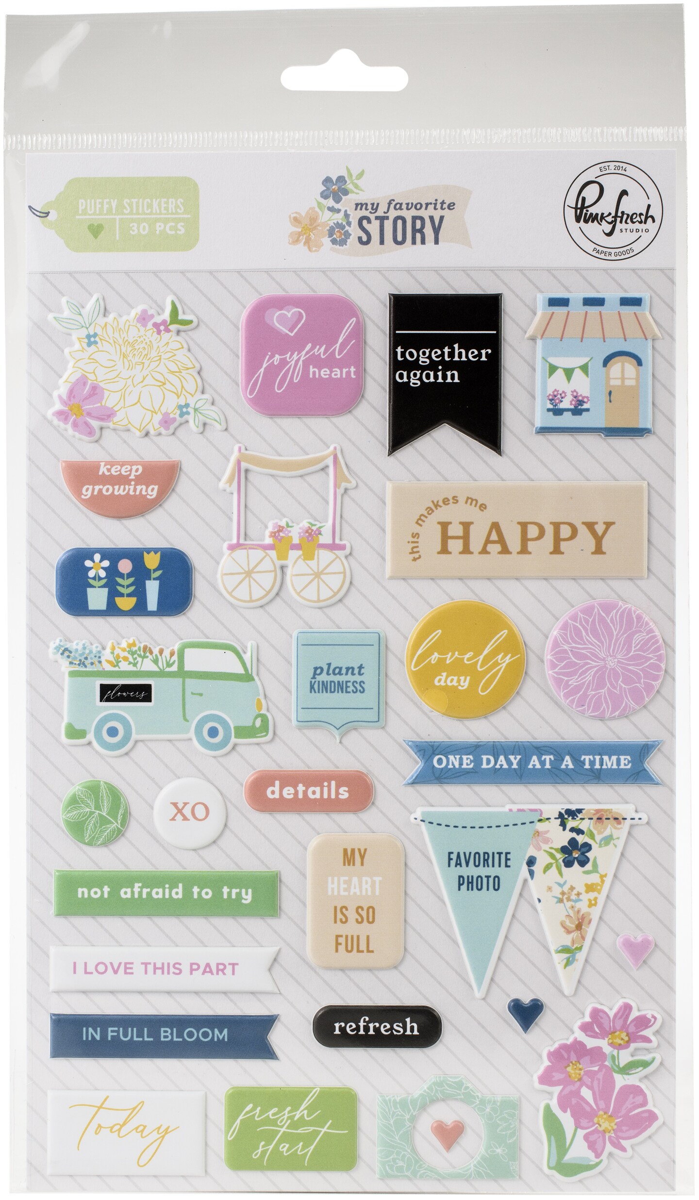 Pinkfresh Puffy Stickers-My Favorite Story | Michaels