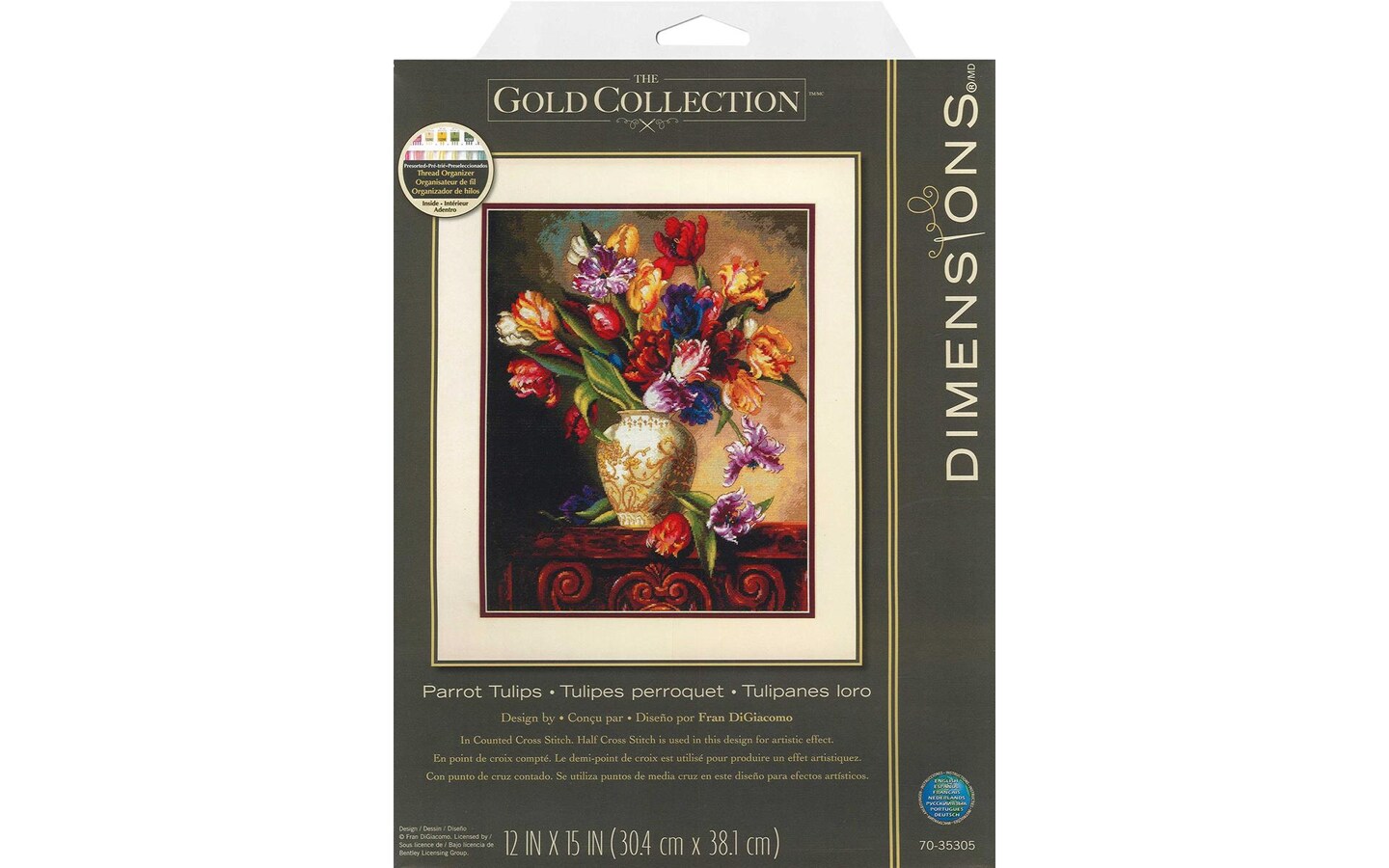 Dimensions Cross Stitch Kit 12x15 Parrot Tulips | Michaels