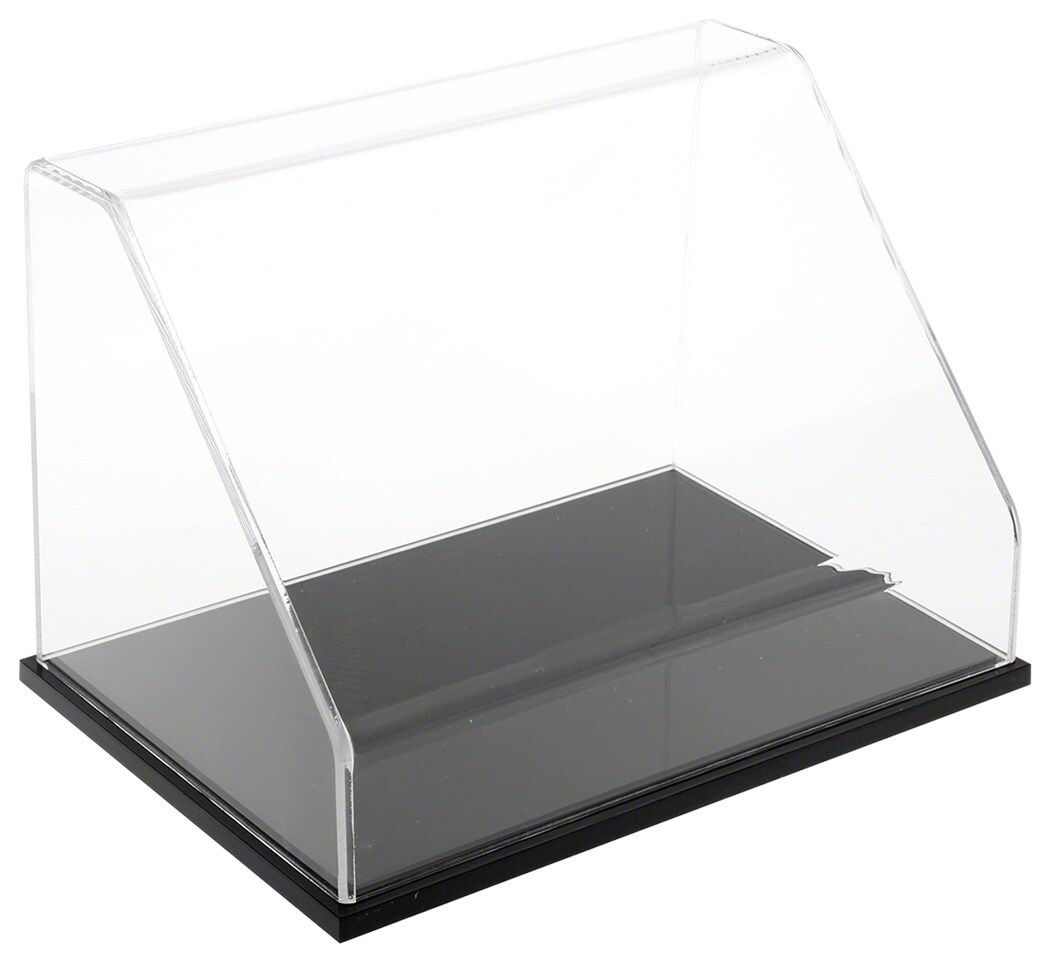 Plymor Clear Acrylic Slanted Front Display Case, 12" W x 8" D x 8" H ...