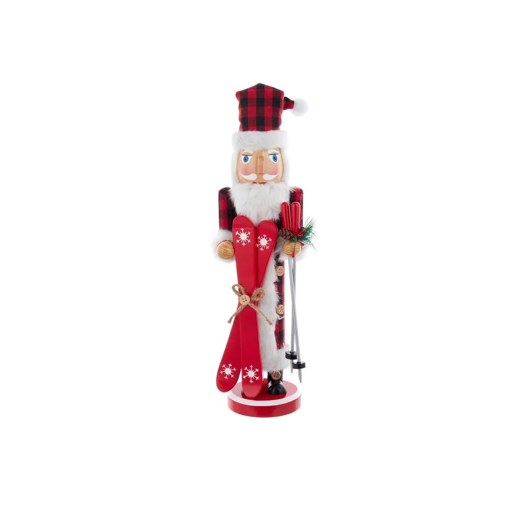 KSA 21.5" Red and White Santa Ski Christmas Nutcracker | Michaels