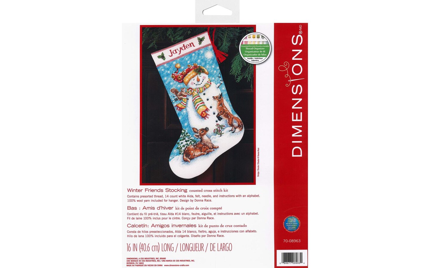 Dimensions Cross Stitch Kit Stocking Winter Friend | Michaels
