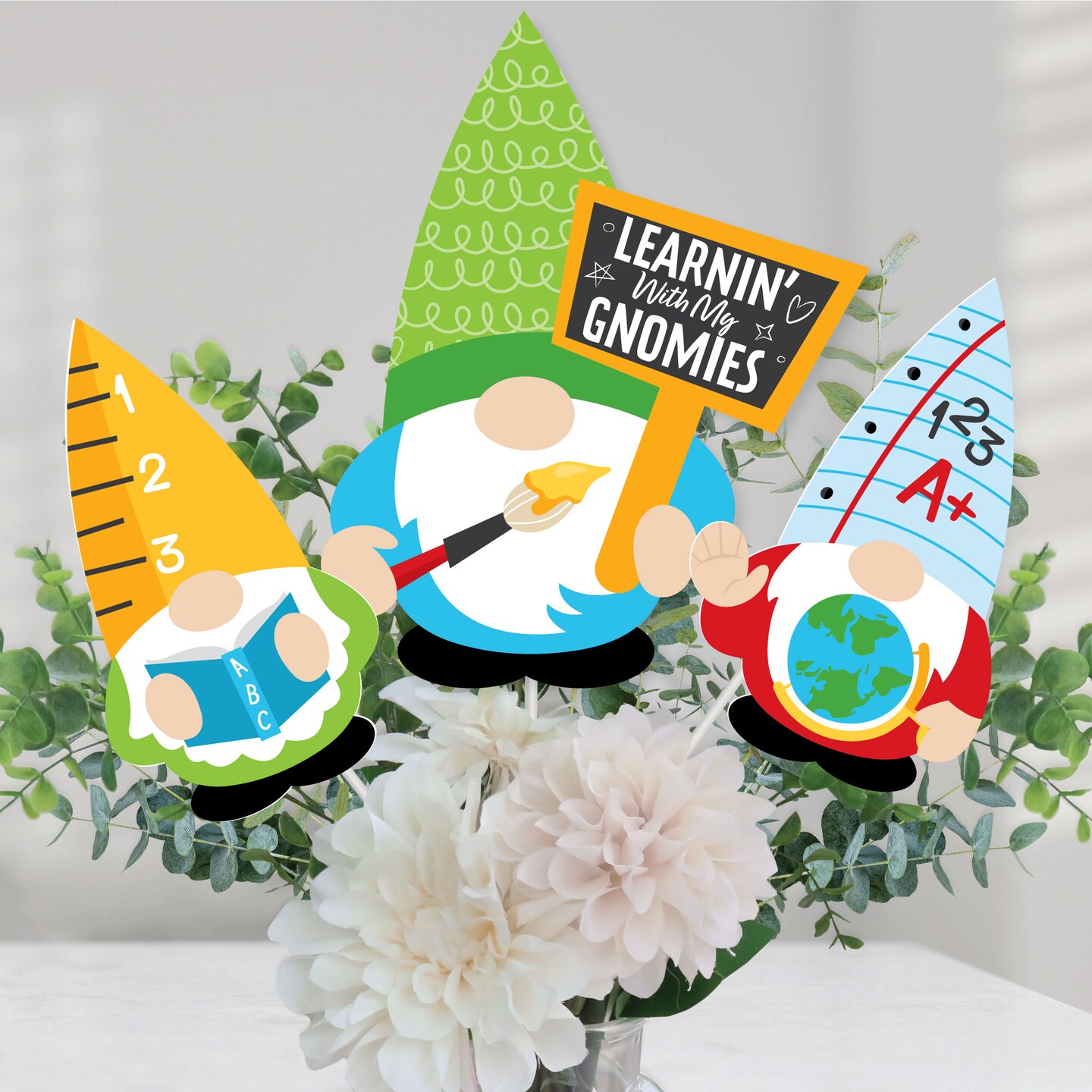 Big Dot of Happiness School Gnomes - Teacher and Classroom Decorations ...