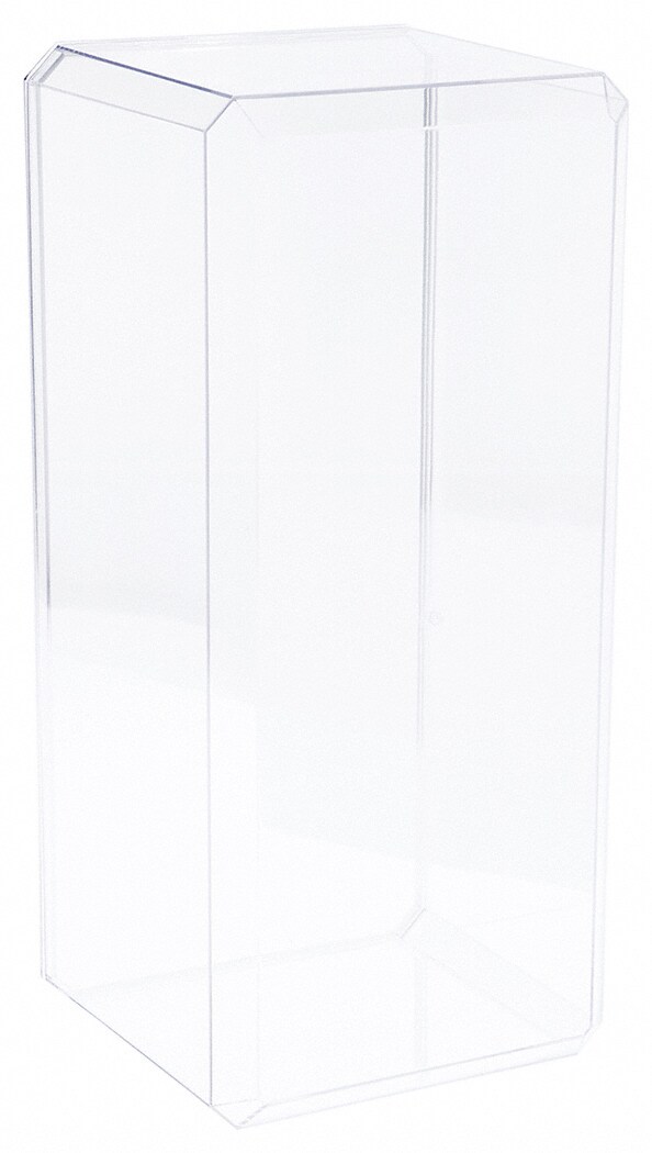 Pioneer Plastics 576C Clear Plastic Beveled Edge Display Case, 6" W x 7 ...