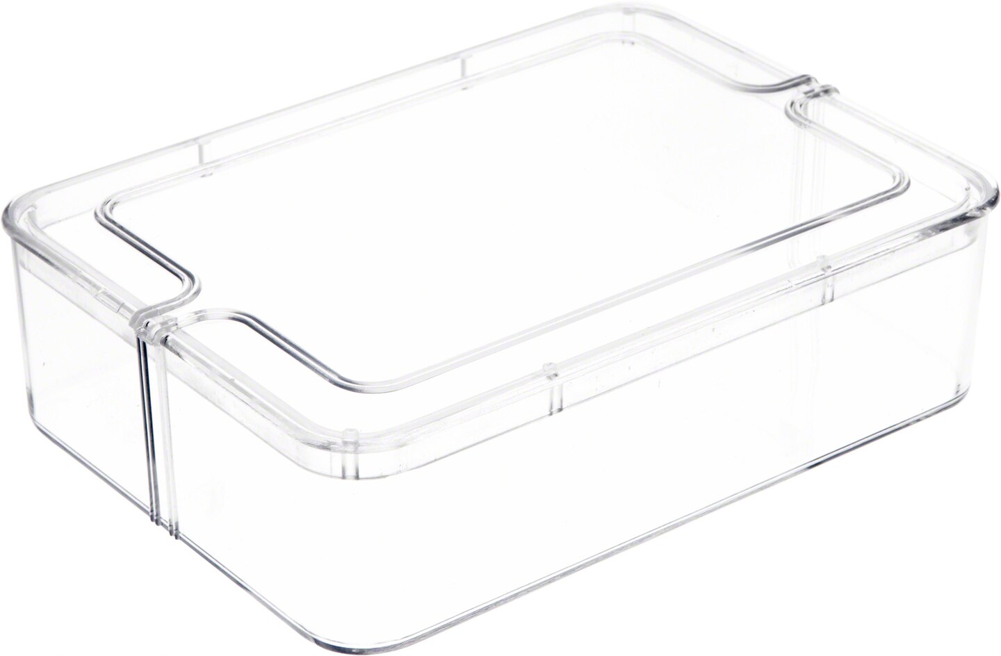 Pioneer Plastics 030C Clear Small Rectangular Plastic Container, 5.4375 ...