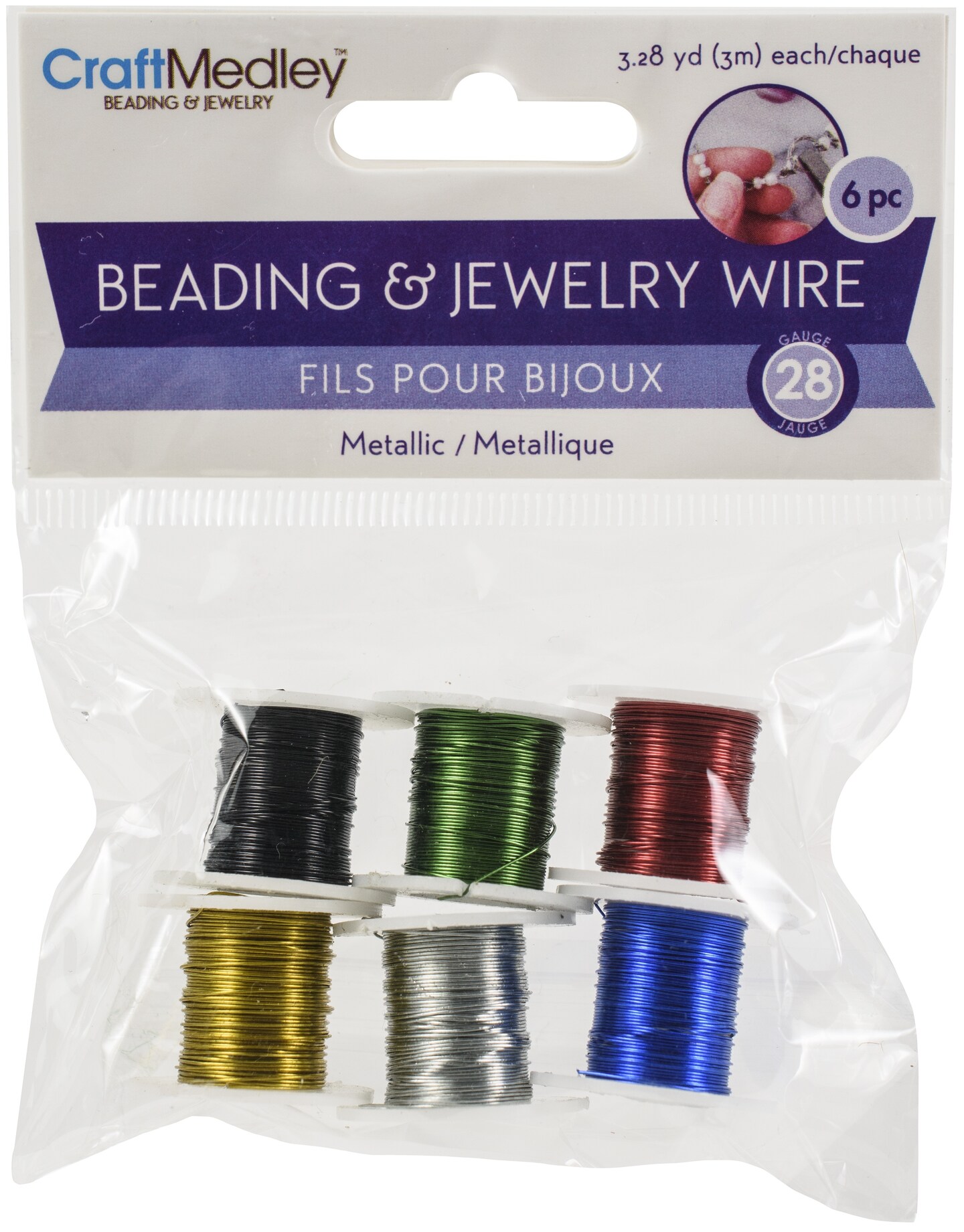 Metallic Wire 28g 6/Pkg | Tools & Accessories | Michaels