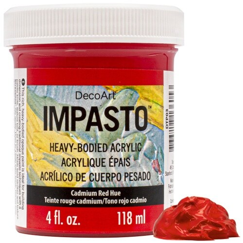 Decoart Impasto Paint 4oz-Cadmium Red Hue | Michaels