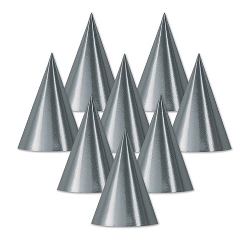 Silver Foil Cone Hat | Michaels