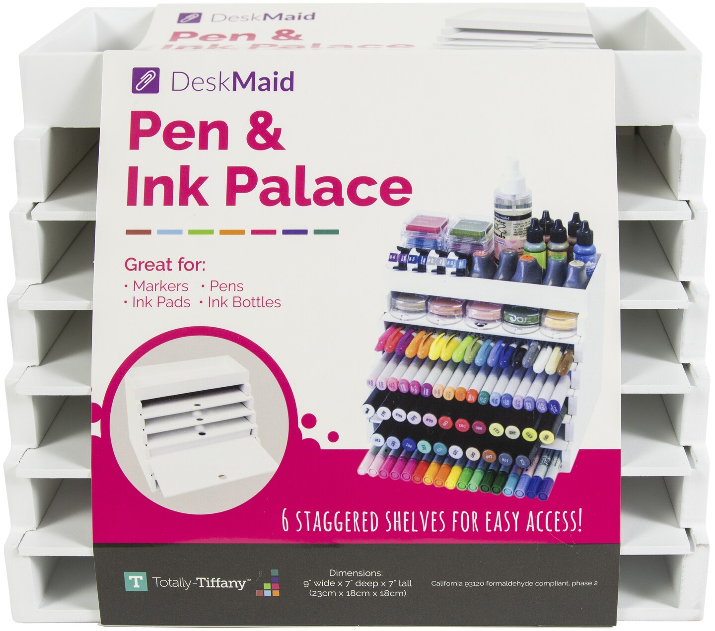 Desk Maid Pen & Ink Palace-White, 7"Hx9"W | Michaels