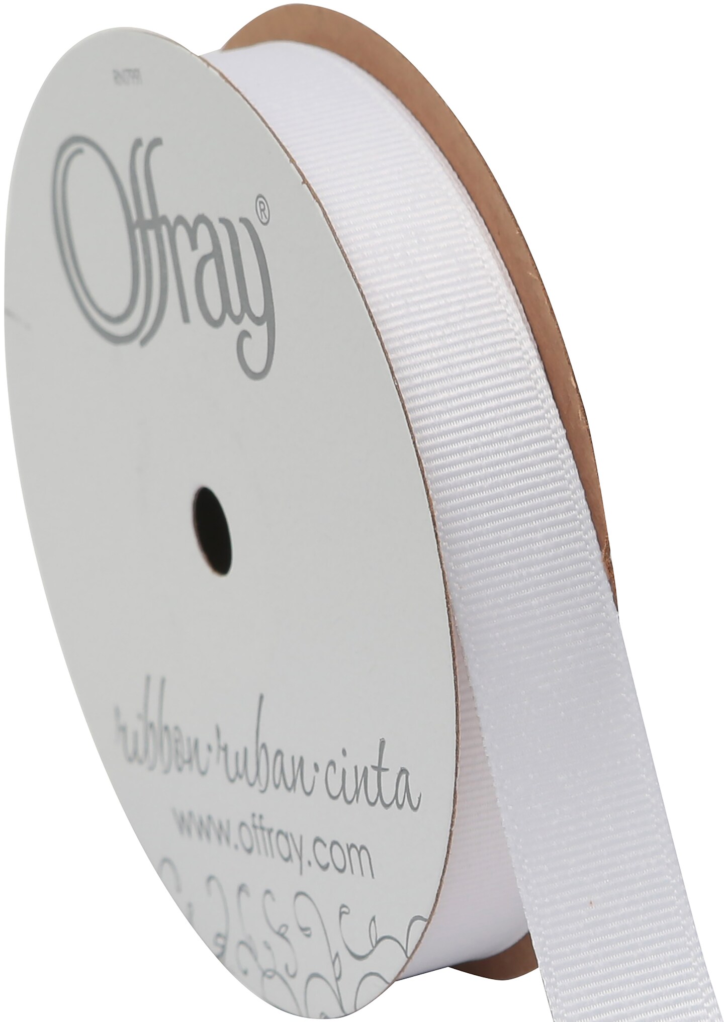 Offray Grosgrain Ribbon 5/8"X20yd-White | Michaels