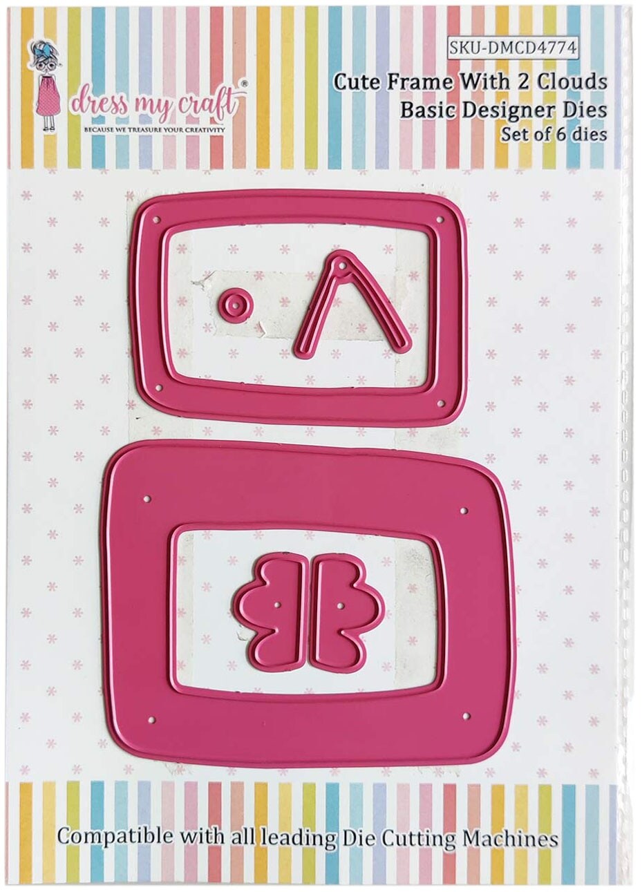 Dress My Craft Basic Designer Dies-Cute Frame With 2 Clouds | Michaels