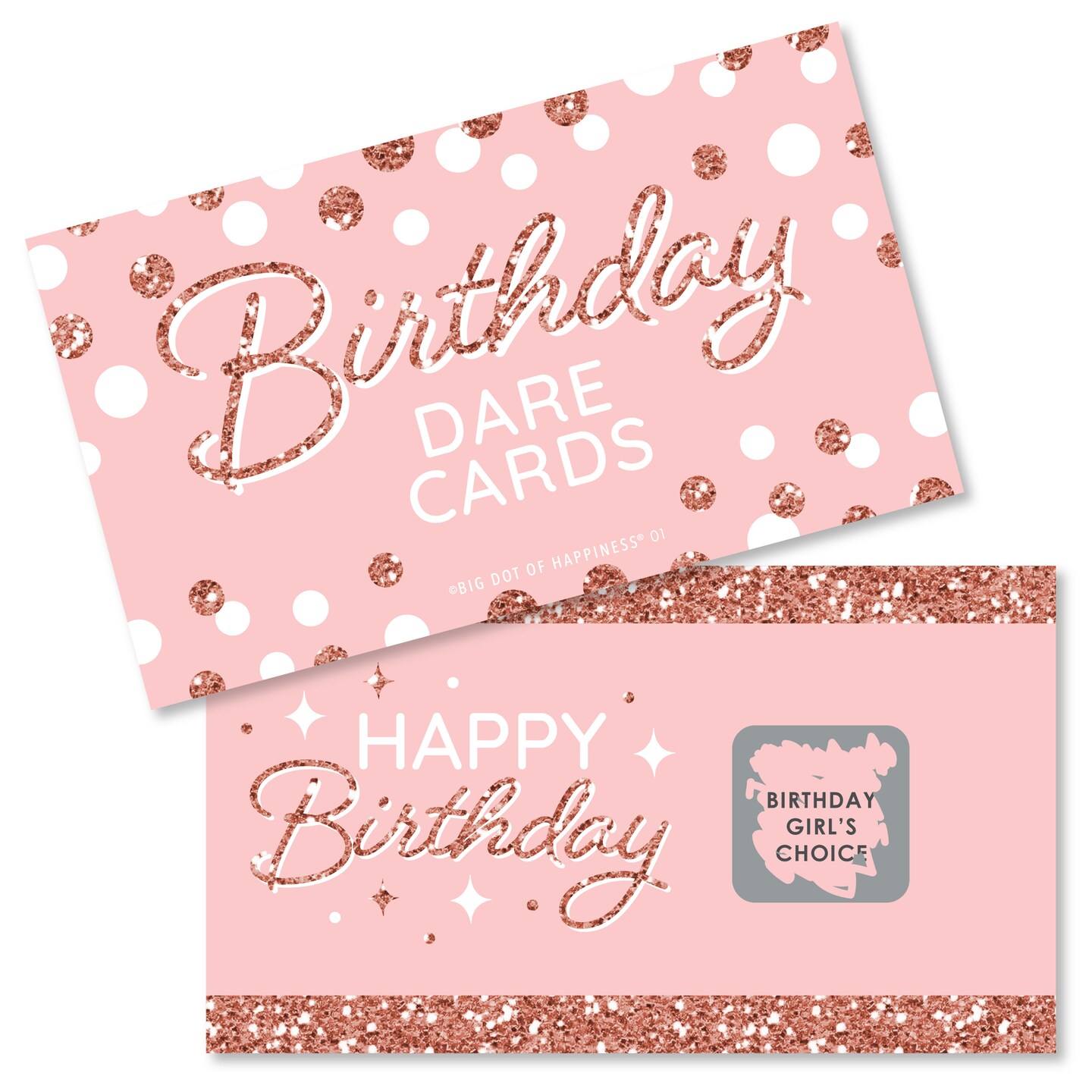Big Dot of Happiness Pink Rose Gold Birthday - Happy Birthday Party ...