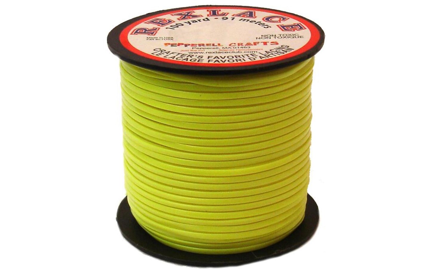 Pepperell Rexlace 100yd Spool Neon Yellow | Michaels