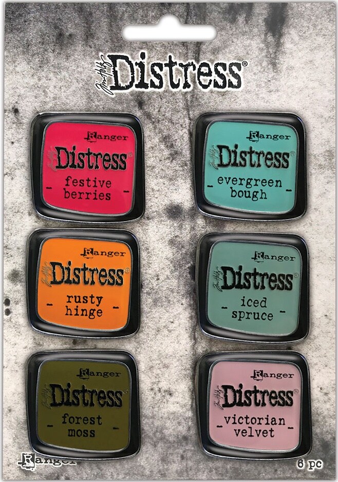 Tim Holtz Distress Enamel Collector Pin Set 6/Pkg-Set 9 | Michaels