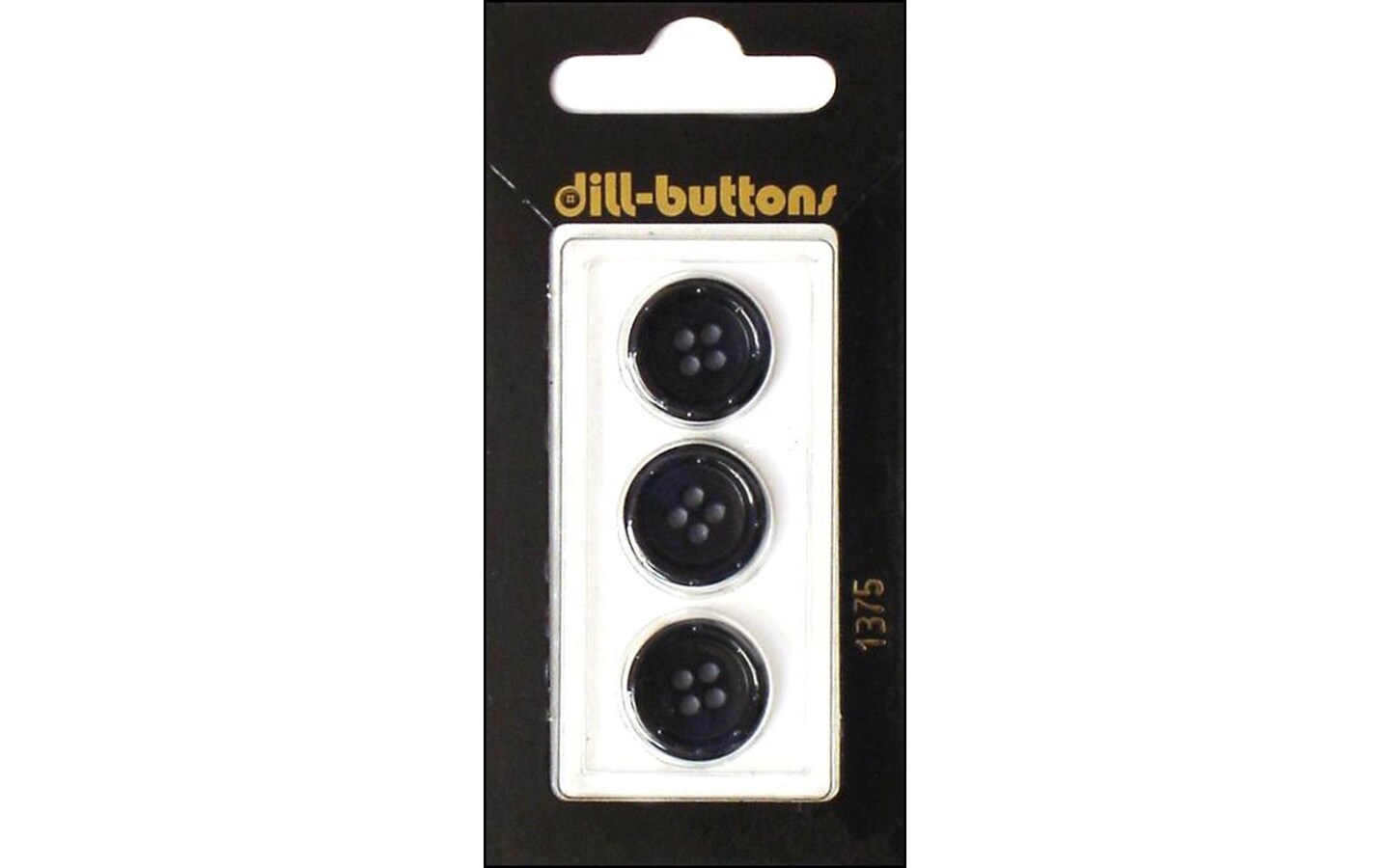 Dill Buttons 15mm 3pc 4 Hole Navy | Michaels