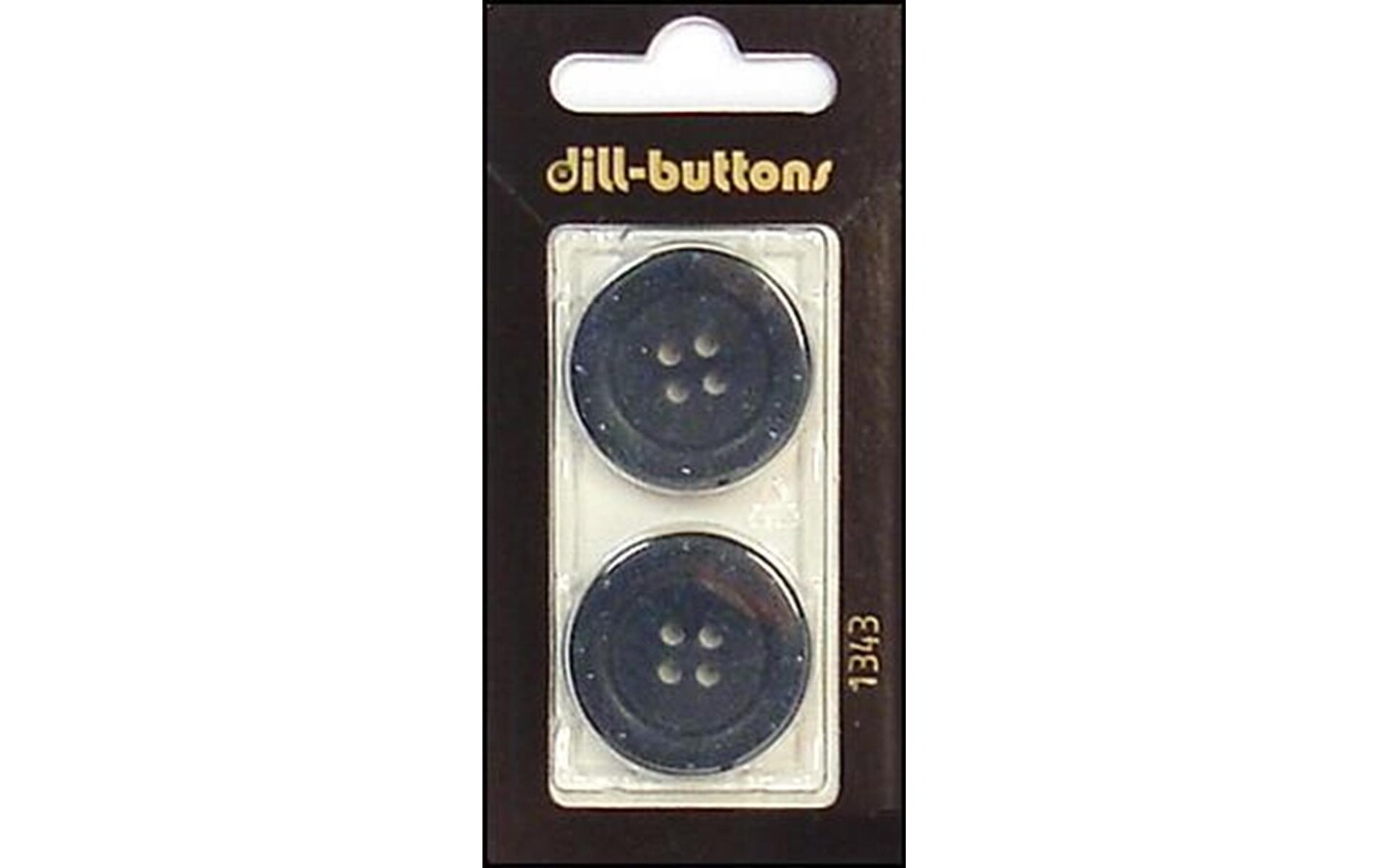 Dill Buttons 25mm 2pc 4 Hole Navy | Michaels
