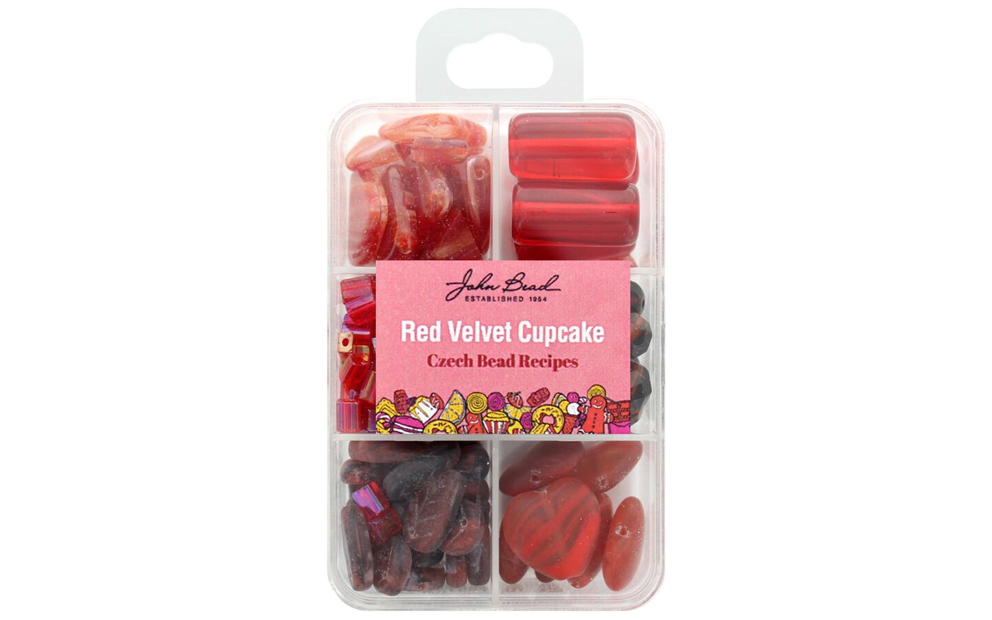 John Bead Recipe Box Bead Red Velvet Cupcake | Michaels