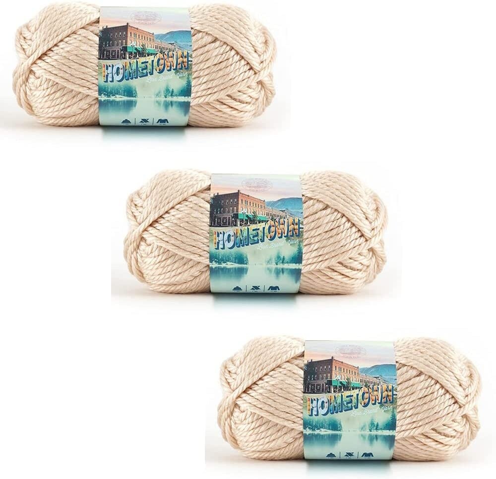 (Pack of 3) Lion Brand Hometown Yarn-Los Angeles Tan | Michaels