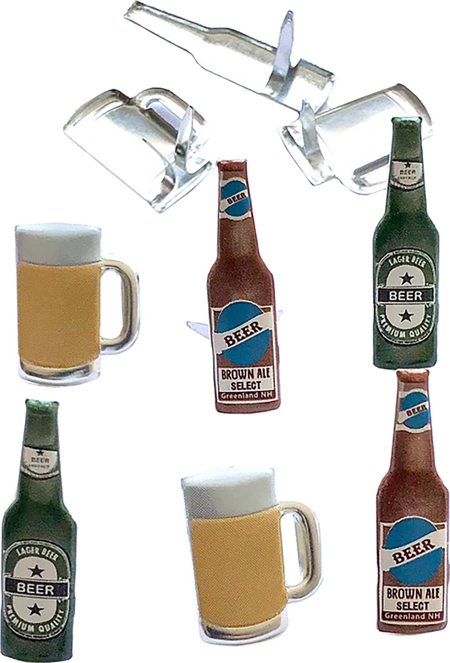 Eyelet Outlet Shape Brads 12/Pkg-Beer | Michaels