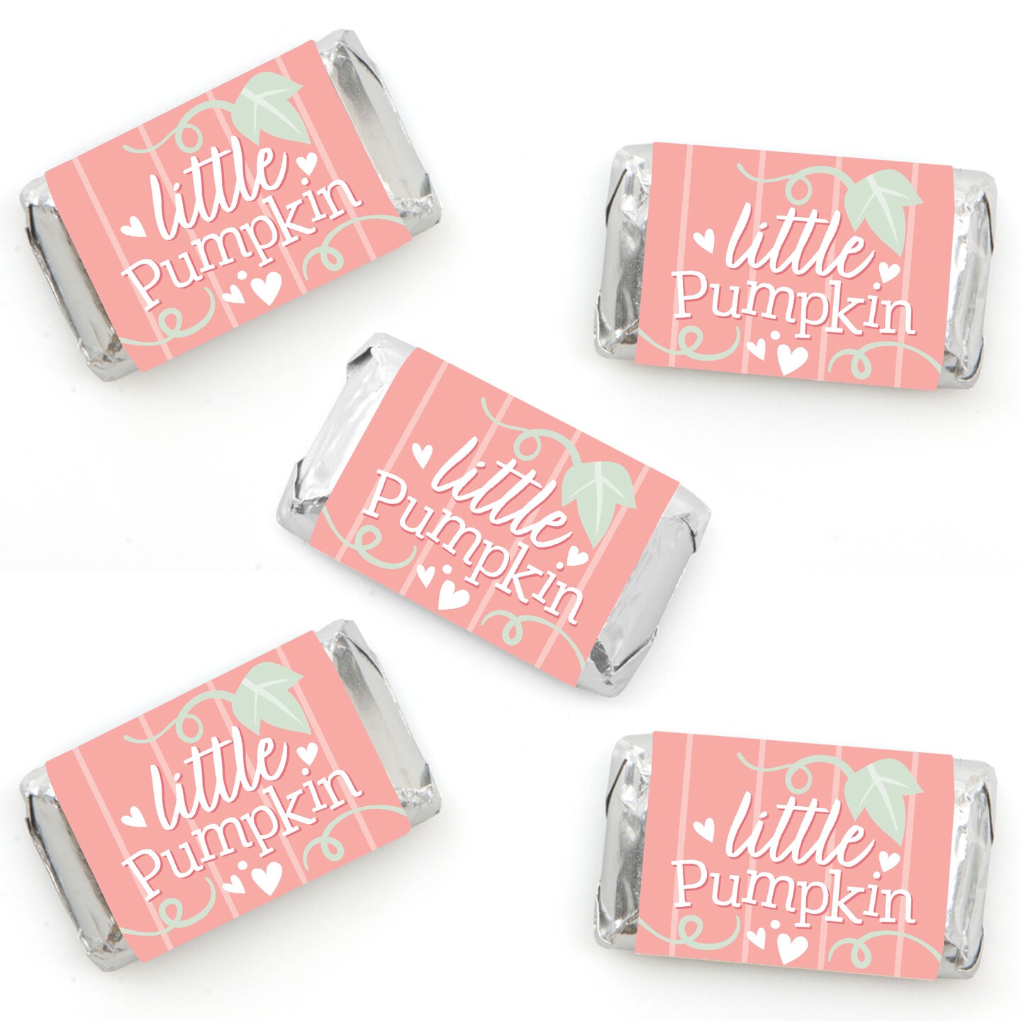 Big Dot of Happiness Girl Little Pumpkin - Mini Candy Bar Wrapper ...