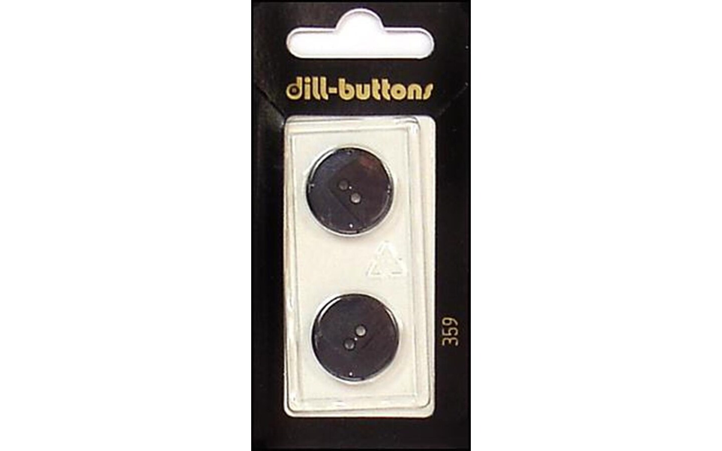 Dill Buttons 18mm 2pc 2 Hole Black | Michaels
