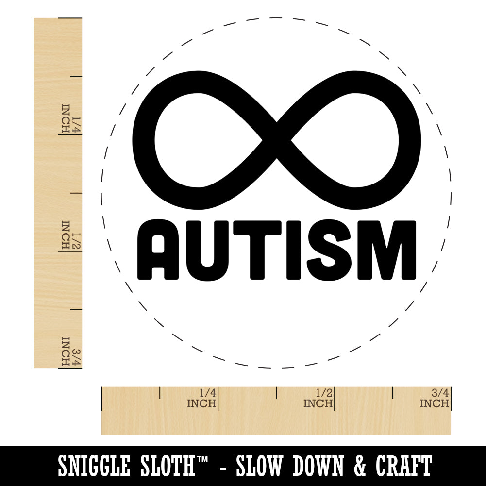 Autism Awareness Infinity Symbol Rubber Stamp for Stamping Crafting ...