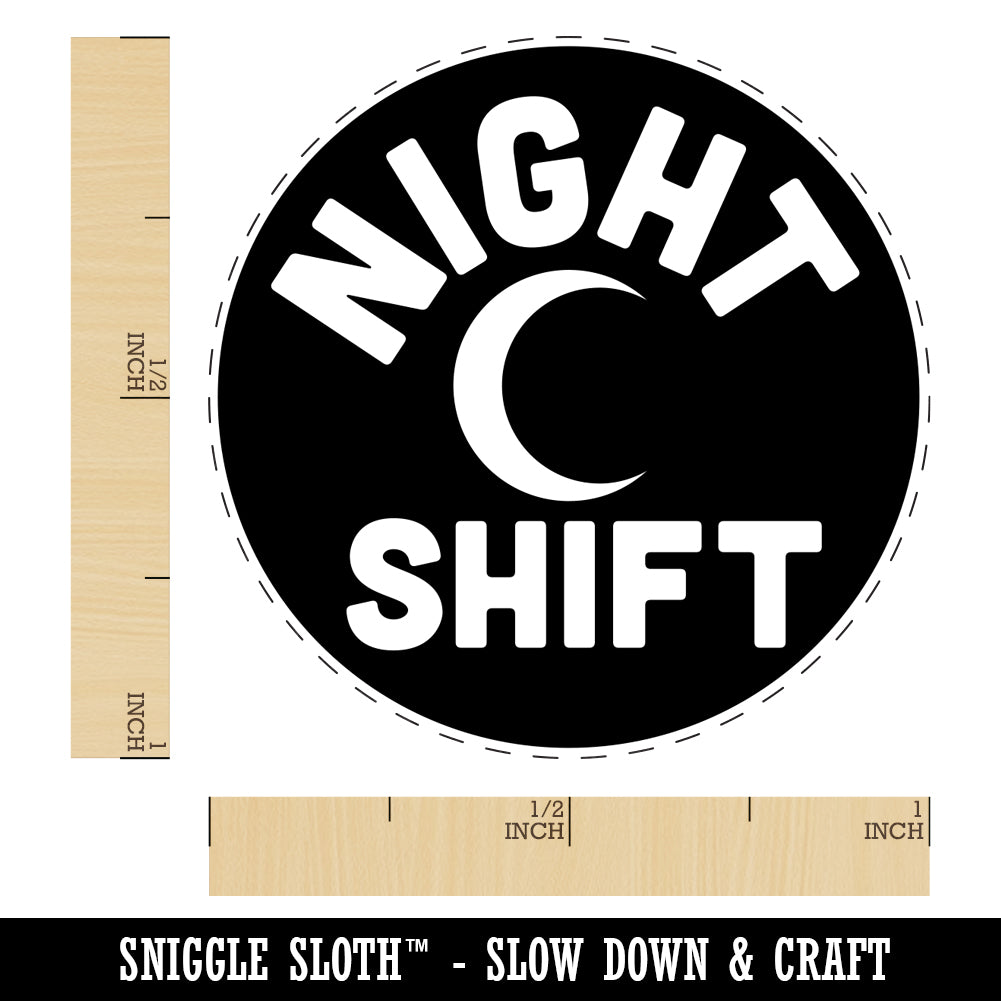 Night Shift Planning Rubber Stamp for Stamping Crafting Planners | Michaels