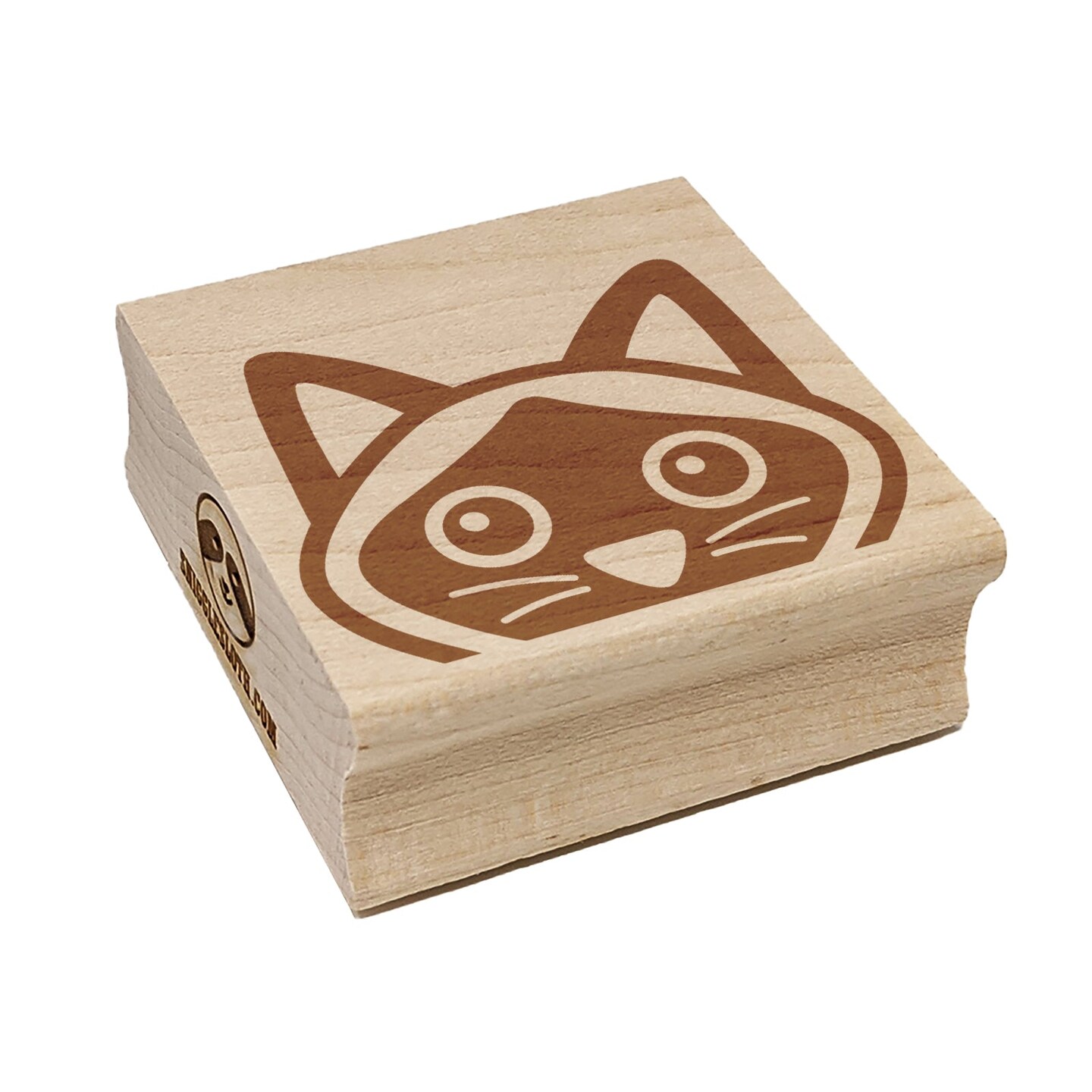 Peeking Siamese Cat Square Rubber Stamp for Stamping Crafting | Michaels