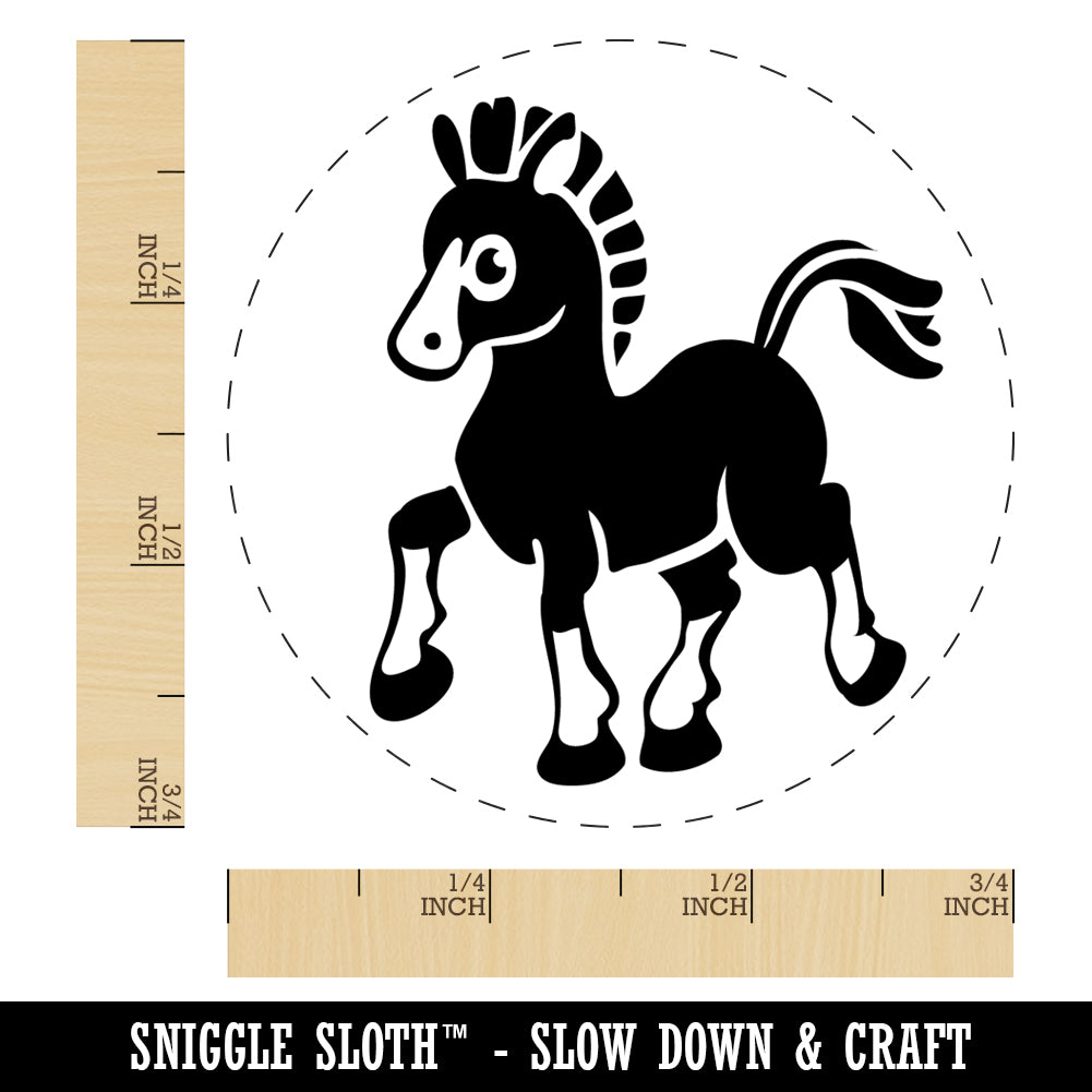 Prancing Pony Horse Mule Rubber Stamp for Stamping Crafting Planners ...