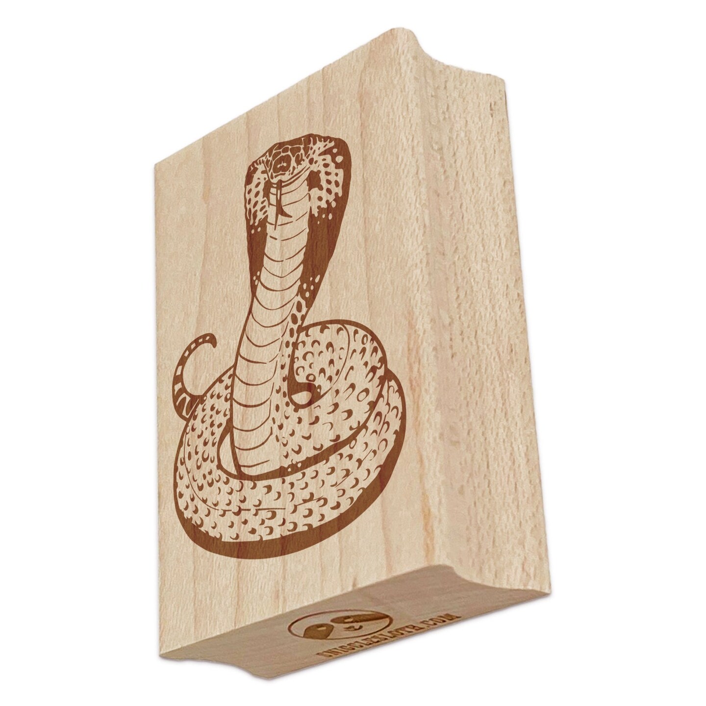 King Cobra Hooded Snake Rectangle Rubber Stamp for Stamping Crafting ...