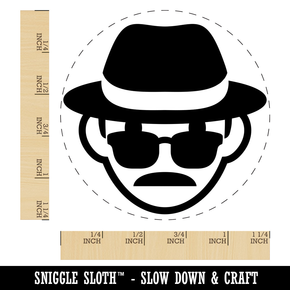 Occupation Detective Private Investigator Icon Rubber Stamp for ...