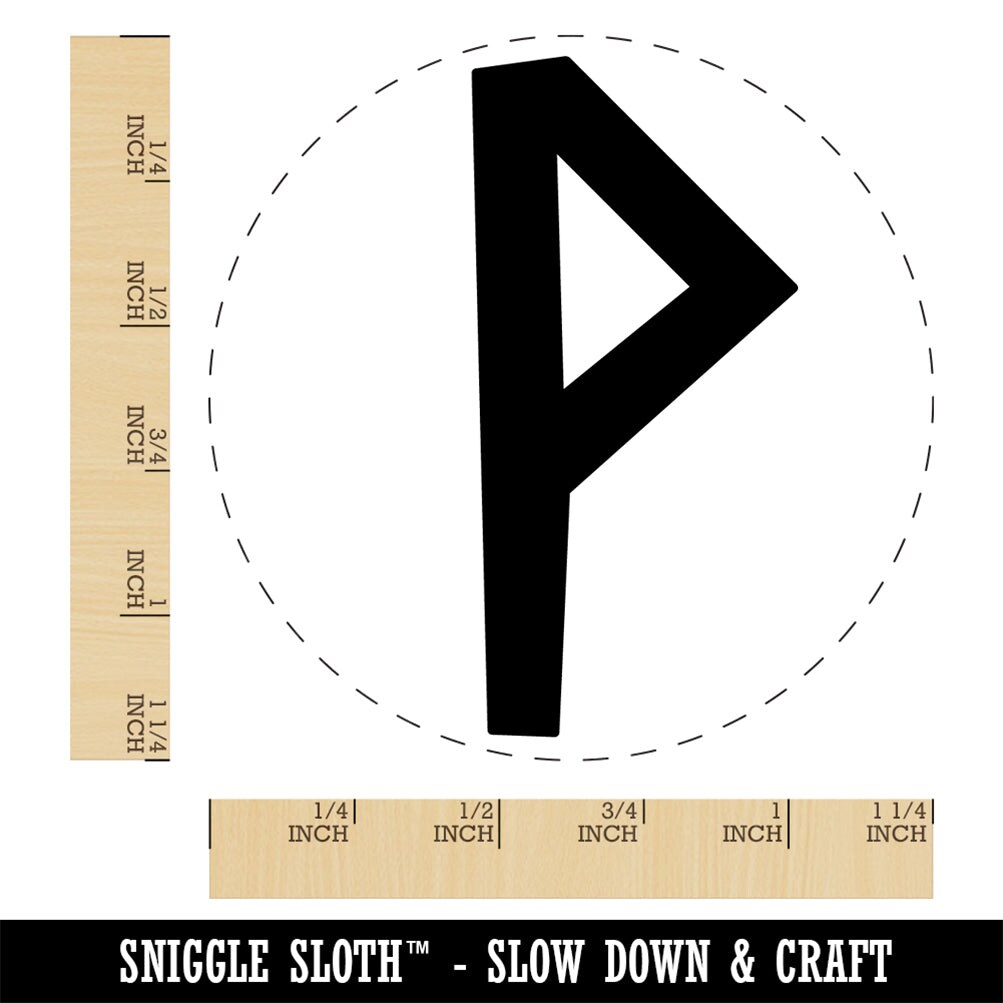 Norse Viking Dwarven Rune Letter W Rubber Stamp for Stamping Crafting ...