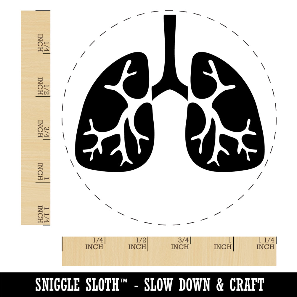 Lungs Anatomy Organ Body Part Rubber Stamp for Stamping Crafting ...