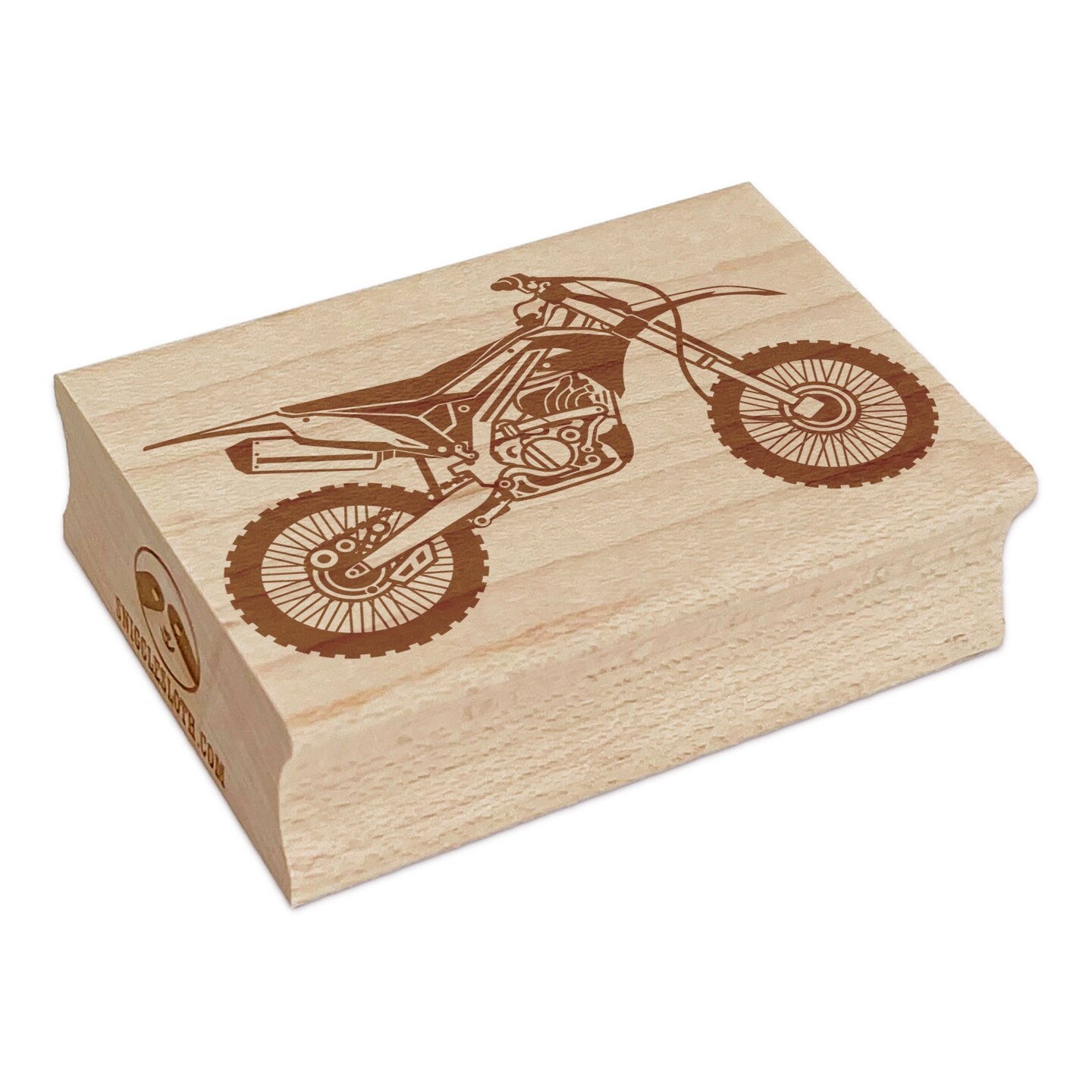 Dirt Bike Off Road Recreation Vehicle Rectangle Rubber Stamp for ...