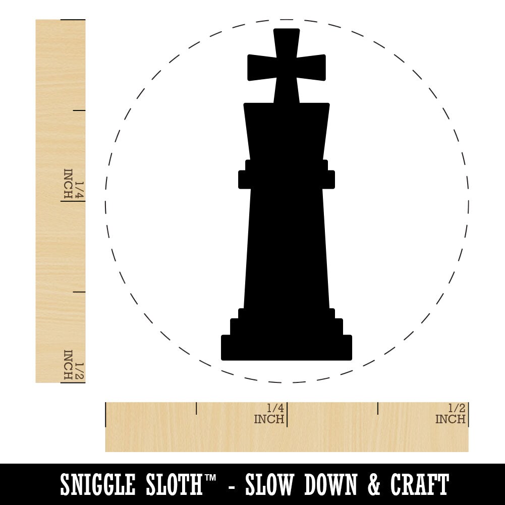 Chess King Piece Rubber Stamp for Stamping Crafting Planners | Michaels