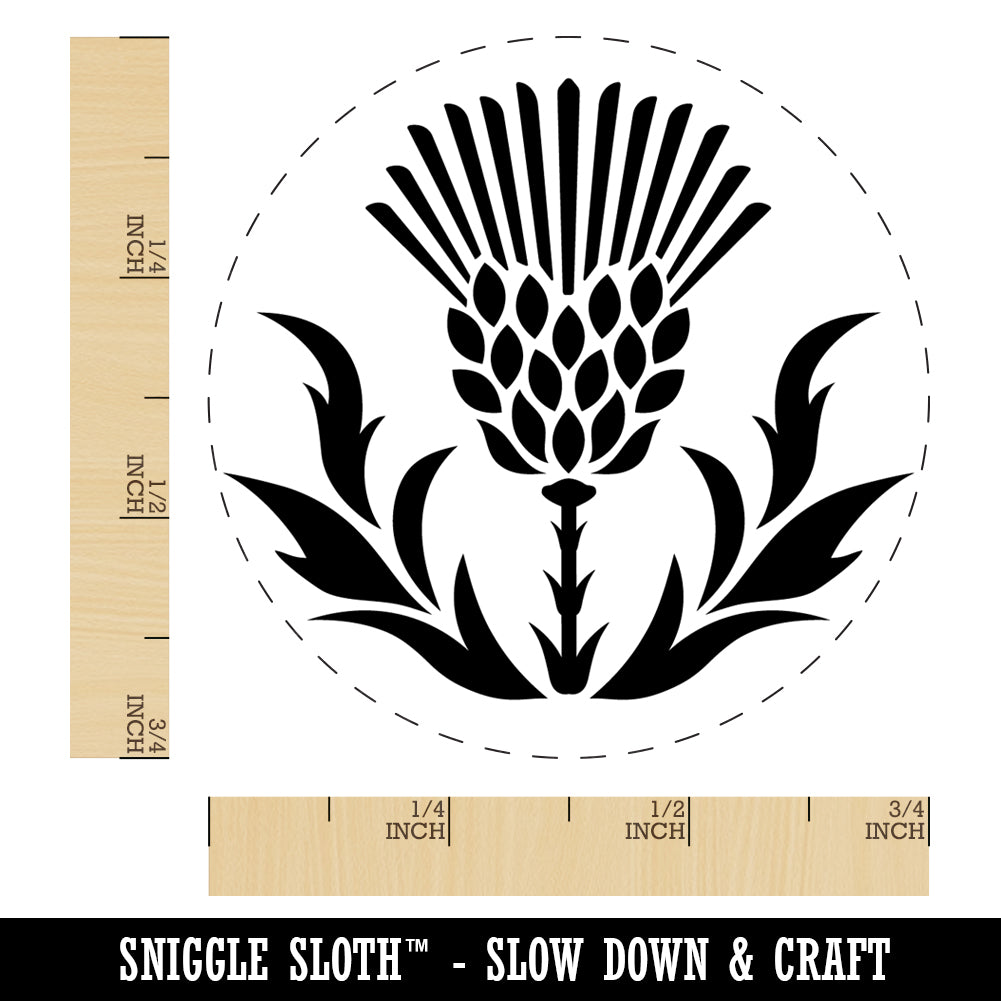 Scottish Thistle Rubber Stamp for Stamping Crafting Planners | Michaels