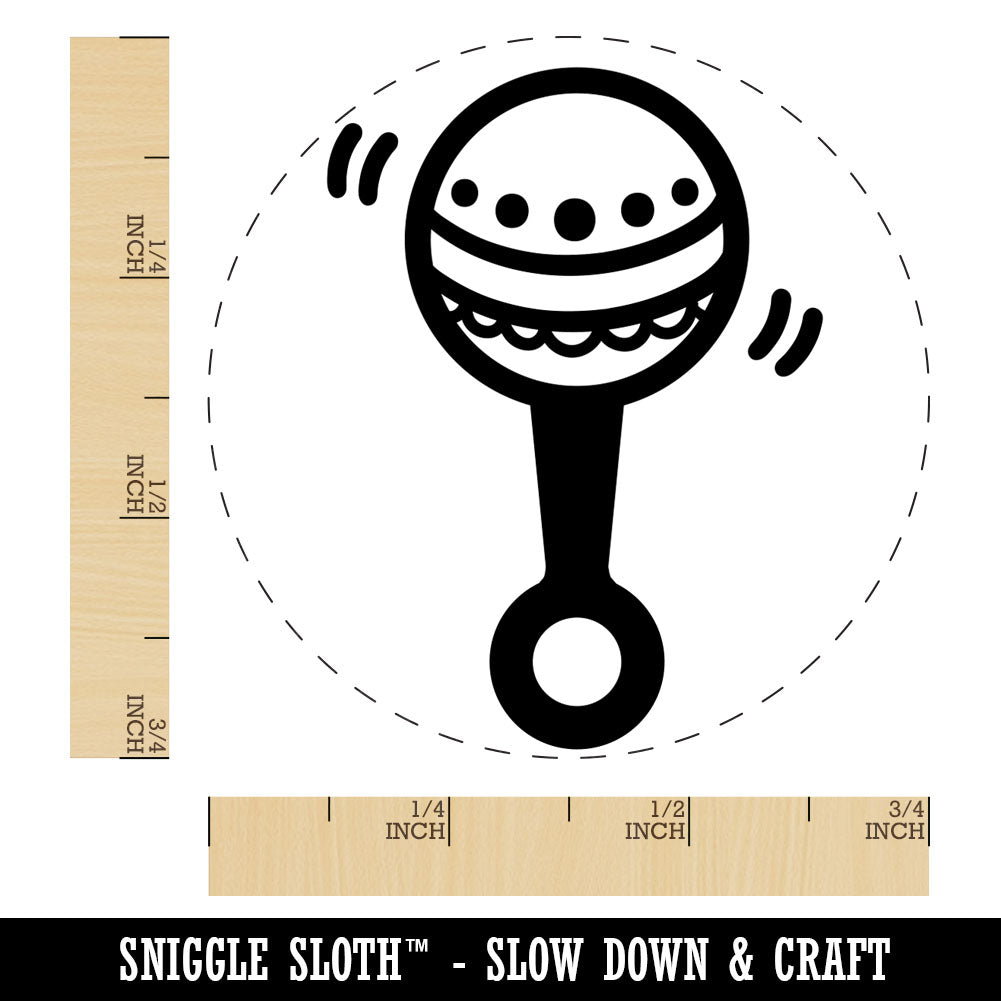 Baby Rattle Rubber Stamp for Stamping Crafting Planners | Michaels