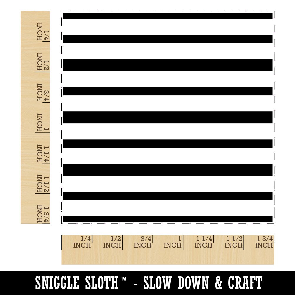 Skinny Nautical Stripes Pattern Background Square Rubber Stamp for ...