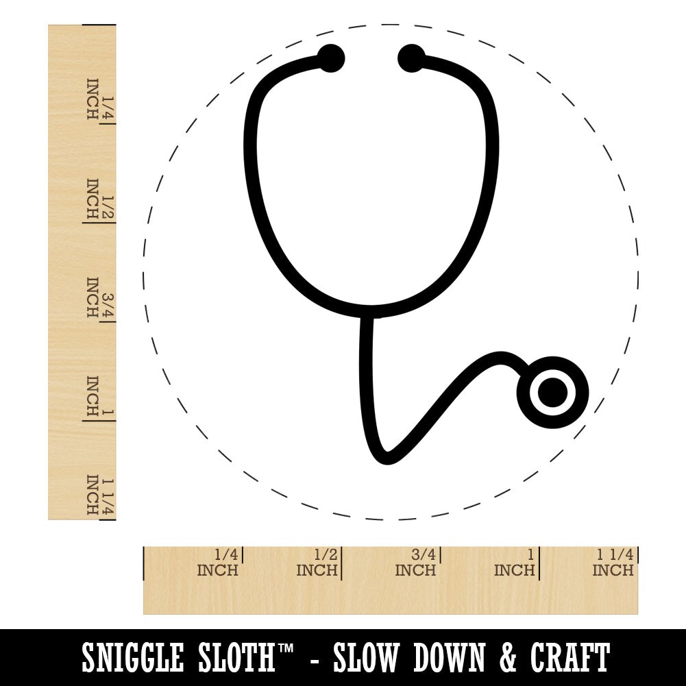 Stethoscope Medical Doctor Nurse Rubber Stamp for Stamping Crafting ...