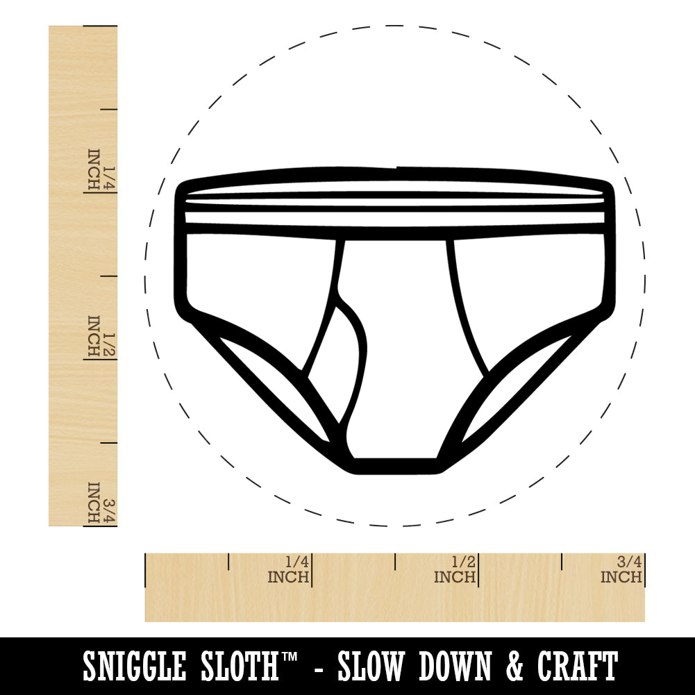 Briefs Men Underwear Rubber Stamp for Stamping Crafting Planners | Michaels