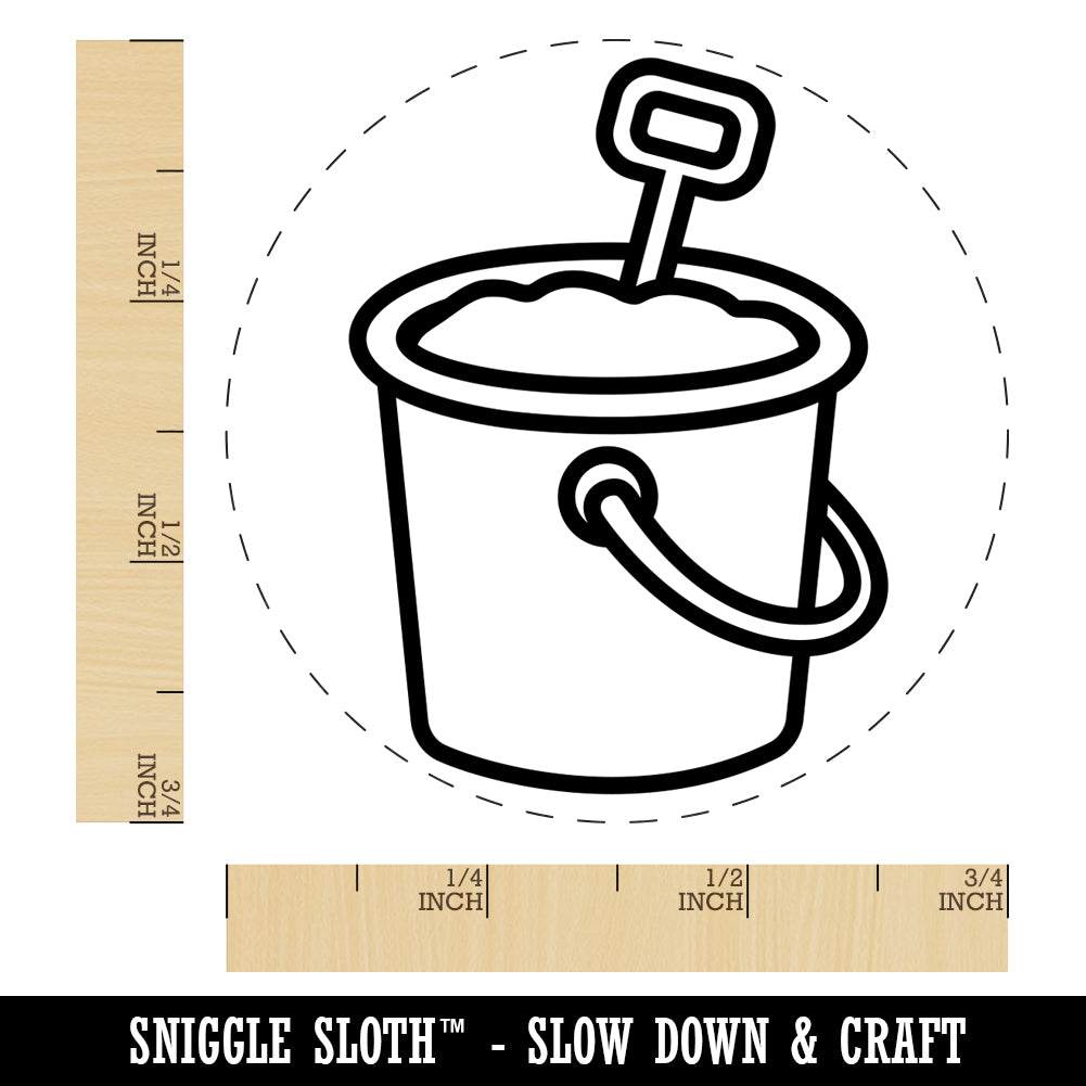 Sand Bucket Pail Rubber Stamp for Stamping Crafting Planners | Michaels