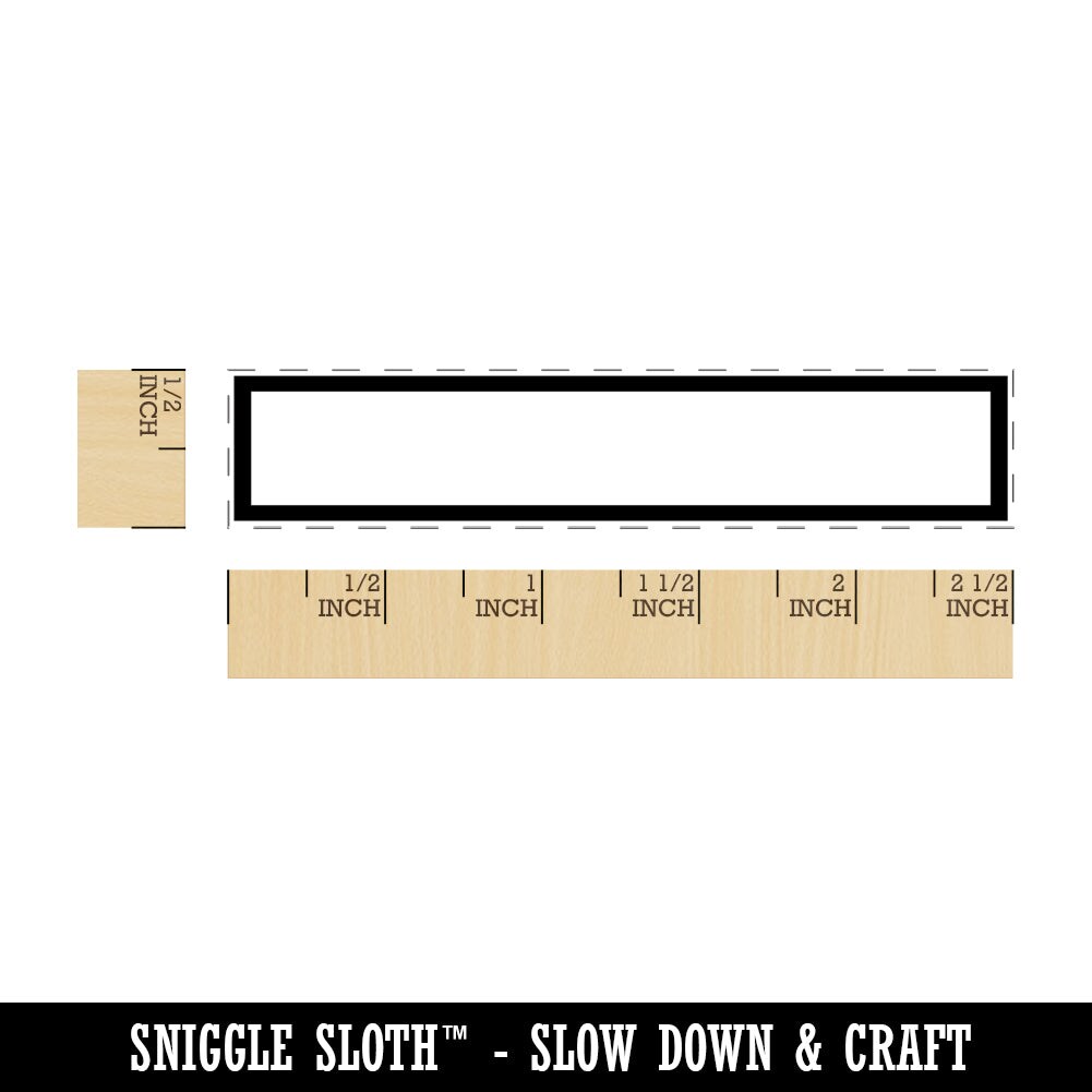 Bold Line Border Rectangle Rubber Stamp for Stamping Crafting | Michaels