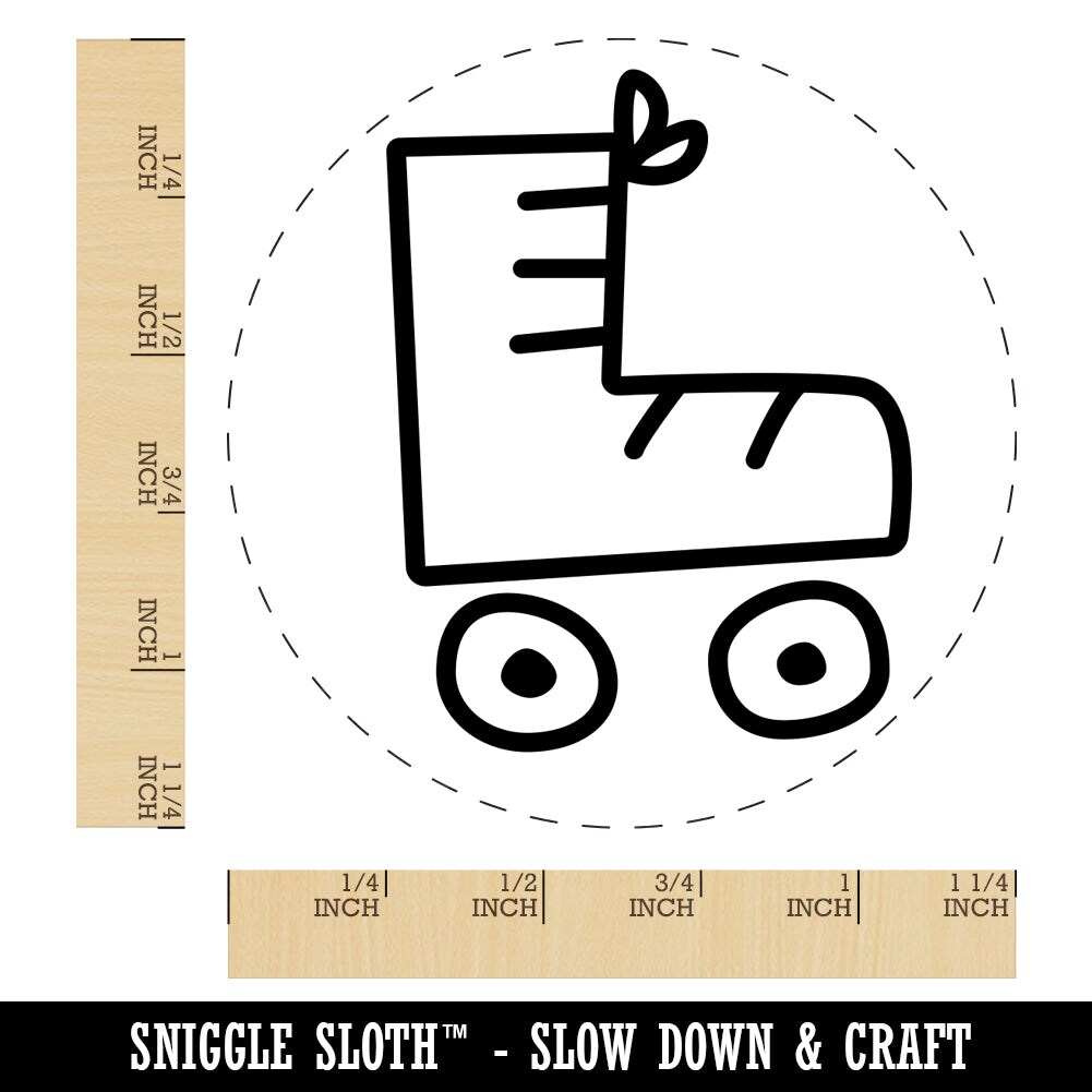 Roller Skate Rubber Stamp for Stamping Crafting Planners | Michaels