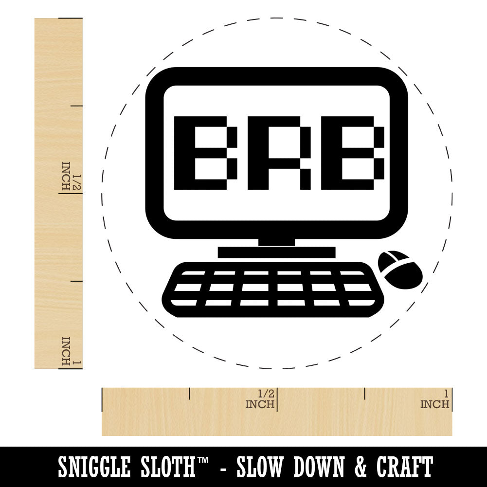 BRB Be Right Back Computer Rubber Stamp for Stamping Crafting Planners ...