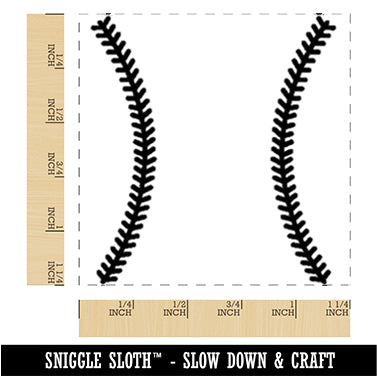 Baseball Stitches Square Rubber Stamp for Stamping Crafting | Michaels